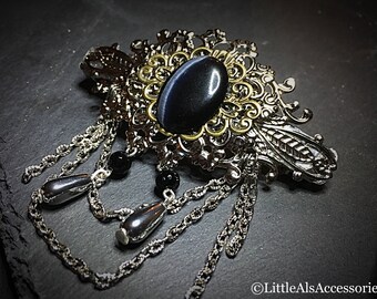 Gothic hair clips | Etsy