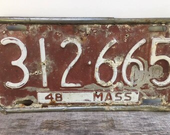 Red license plate | Etsy