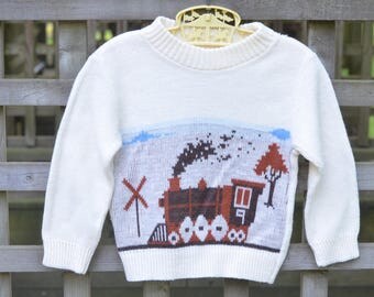 Train sweater | Etsy