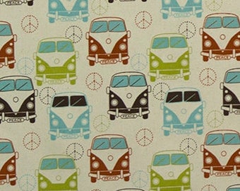 Vw bus fabric | Etsy