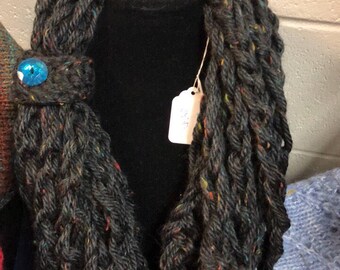 Items similar to Knitted Rope scarf on Etsy