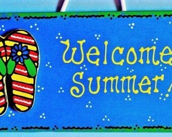 LADYBUG WELCOME Shaped SIGN Seasonal Wall Plaque Home Family