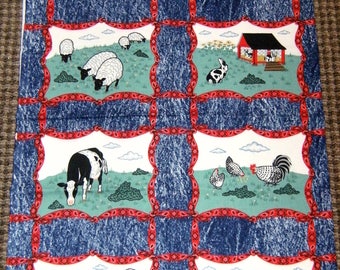 Cow fabric panels | Etsy