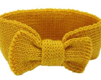 Knit Bow Headband Pattern