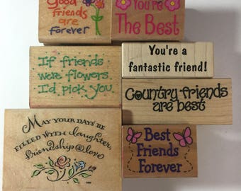 Wood block sayings | Etsy
