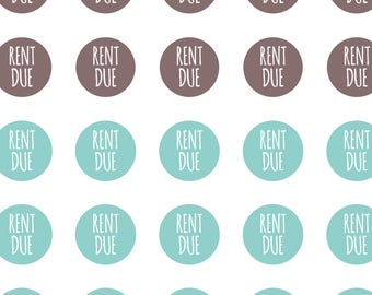 Rent sticker | Etsy