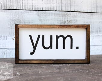 Yum sign | Etsy