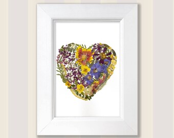 Pressed flower art | Etsy