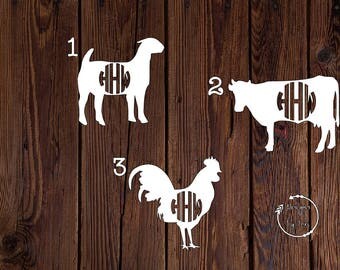 Cow decal | Etsy