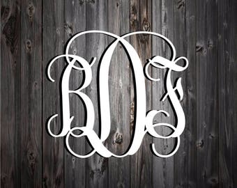 Swirl monogram | Etsy