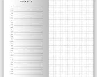 Blank bujo printable | Etsy