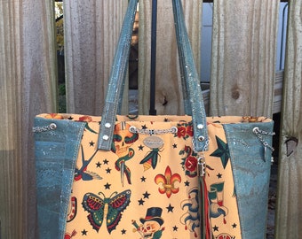 Rockabilly handbag | Etsy