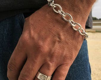 Mens chain bracelet | Etsy