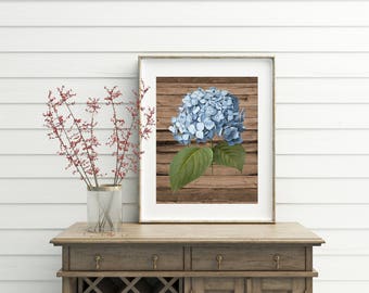 Hydrangea wall art | Etsy