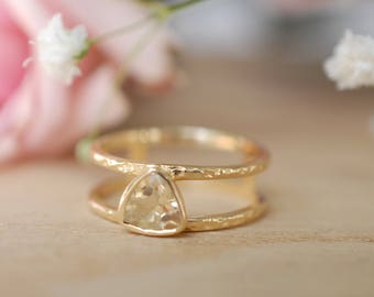 Boho engagement ring | Etsy