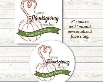 Pumpkin favor tags | Etsy