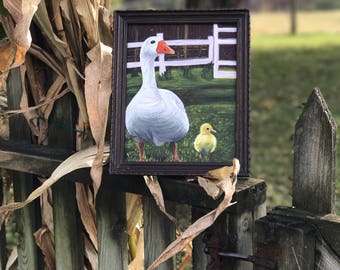 Goose art | Etsy
