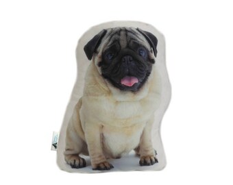 Pug pillow | Etsy