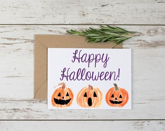 Happy halloween card | Etsy