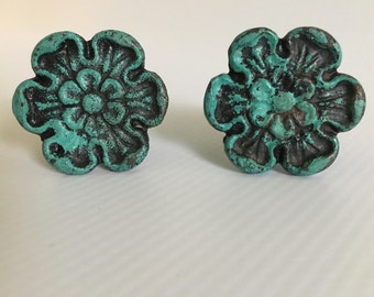 Flower drawer knob | Etsy