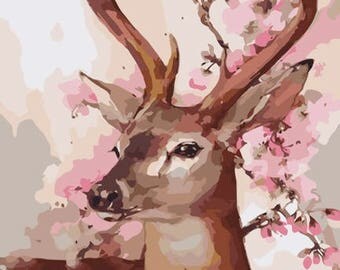 Paint by number deer | Etsy