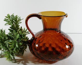 Hand blown pitcher | Etsy