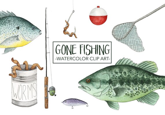 Fish Watercolor Clip Art Fish Watercolor Clipart Fishing