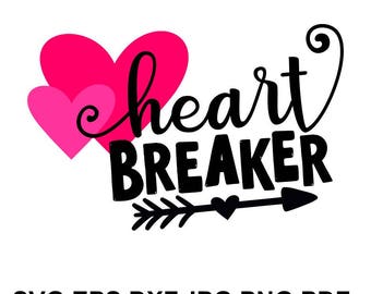 Heart breaker svg | Etsy