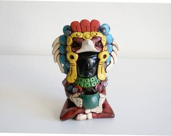 Aztec clay figurine | Etsy