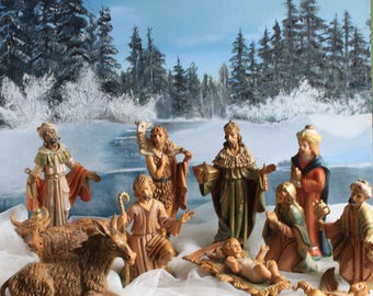 Vintage nativity set | Etsy