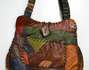 Leather patchwork | Etsy