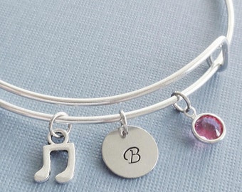 Music note bracelet | Etsy