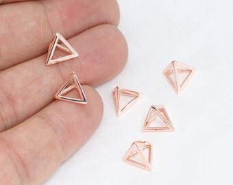 Rose gold triangle | Etsy