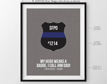 Thin blue line | Etsy