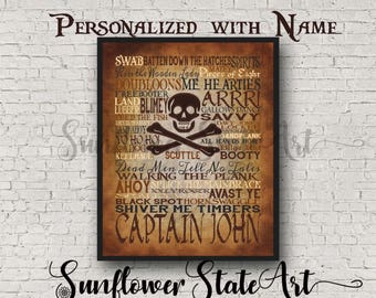 Pirate poster | Etsy