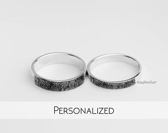 Fingerprint engraved | Etsy