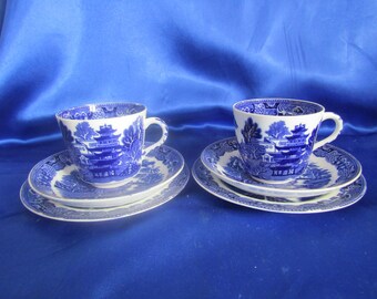 Blue willow pattern | Etsy