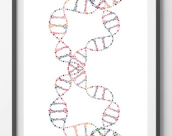 DNA Art DNA Poster Nucleotides Printable Art Science Art