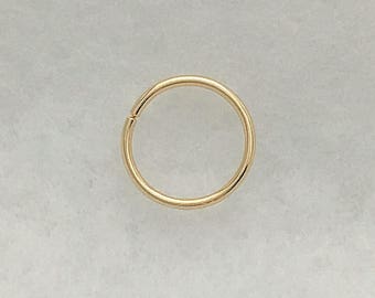 Solid gold nose ring | Etsy