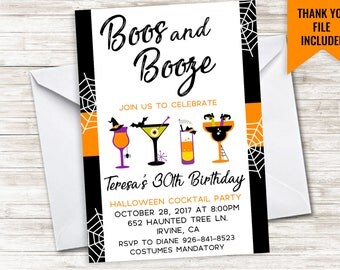Boos and booze party | Etsy