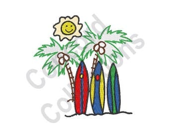 Beach embroidery | Etsy