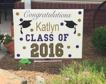 Graduation yard sign | Etsy