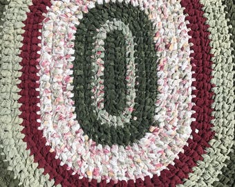 Oval rag rug | Etsy