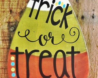 Candy corn sign | Etsy