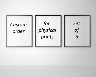 Set of 3 prints | Etsy