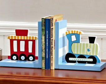 Train bookends | Etsy