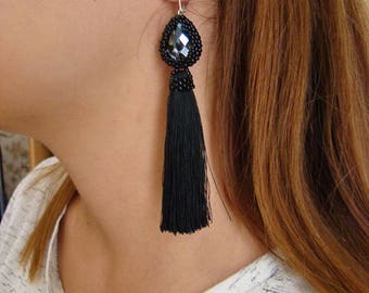 Tassel earrings | Etsy