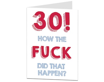 Funny 30th birthday | Etsy