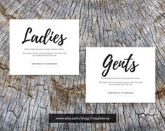 Guest bathroom sign | Etsy