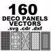 150 Wall Panels Screen Decoratives CNC Laser cdr dxf svg dwg